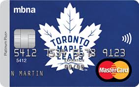 Toronto Maple Leafs MBNA Rewards Mastercard